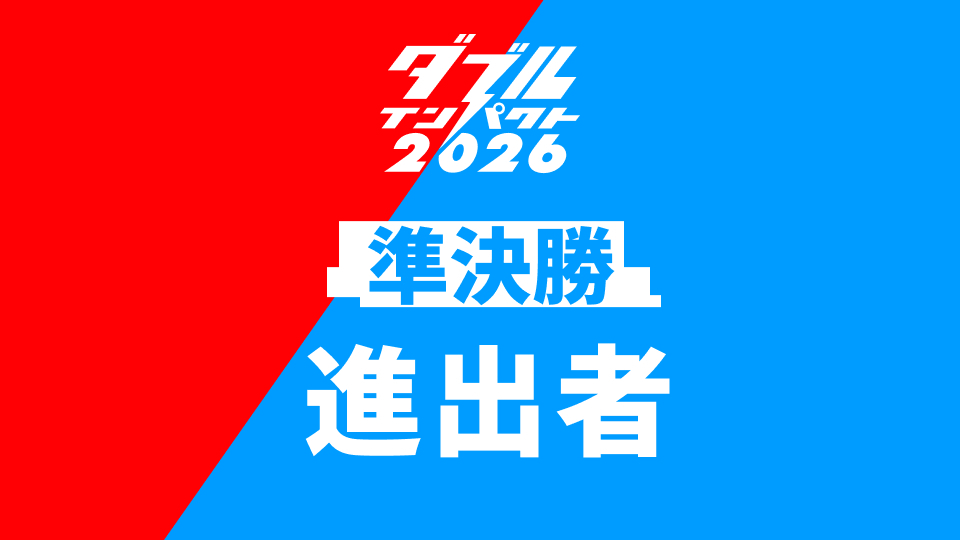 漫才＆コント 両方で日本一面白いのは誰だ？「ダブルインパクト2026」準決勝進出者 25組が決定！（日テレTOPICS）｜dメニューニュース ...