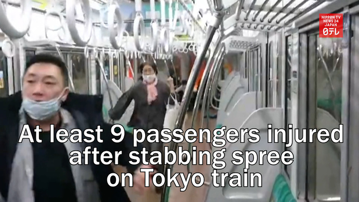 At least 9 passengers injured after stabbing spree on Tokyo train ...